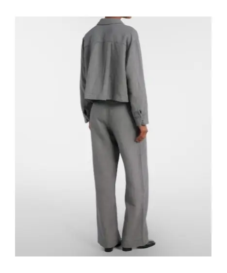 Velvet By Graham & Spencer Braylen Houndstooth Cotton Wide-leg Pants