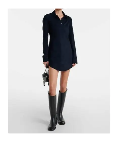 Stouls Geraldine Suede Mini Shirt Dress