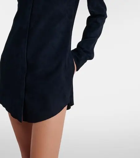 Stouls Geraldine Suede Mini Shirt Dress
