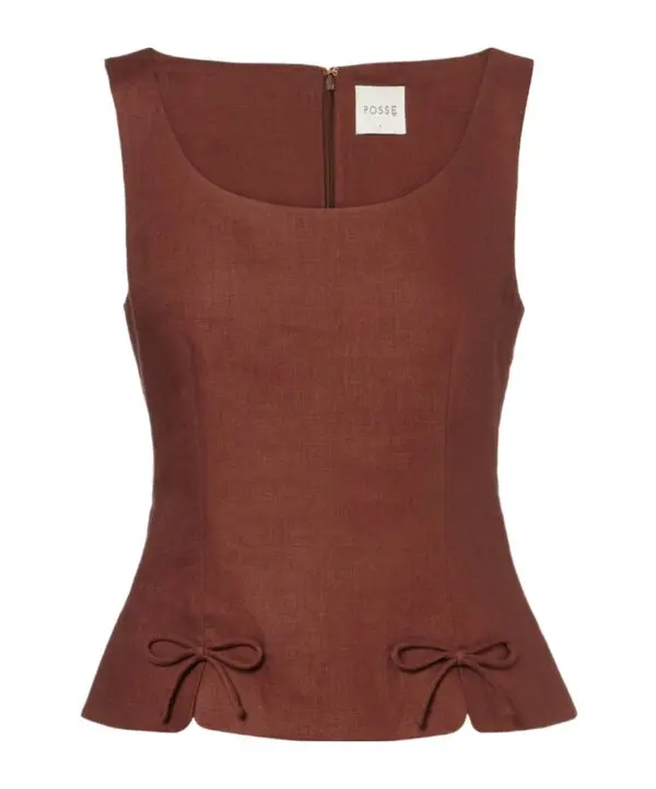 Posse Sabine Linen Top