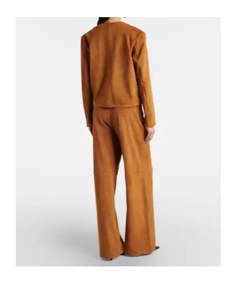 Stouls Mytheo Suede Wide-leg Pants