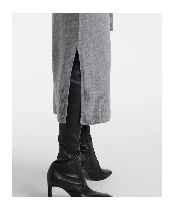 Veronica Beard Salomez Wool And Cashmere Wrap Midi Dress