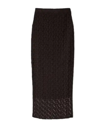 Velvet By Graham & Spencer Mia Lace Midi Skirt - Black