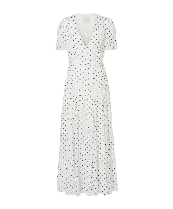 Posse Paloma Polka-dot Maxi Dress