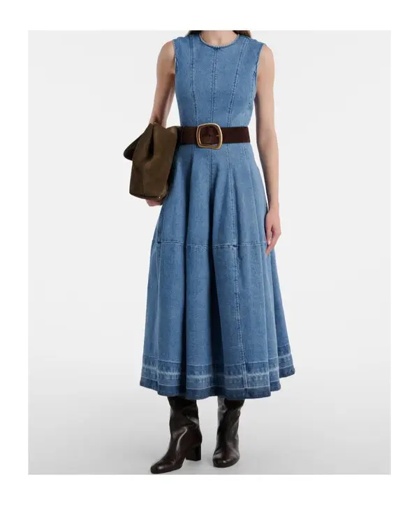 Simkhai Bowen Denim Maxi Dress