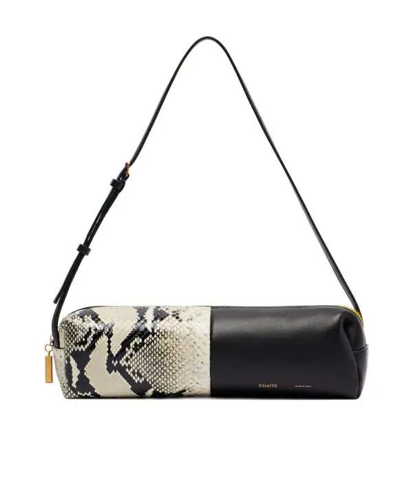 Khaite Kye Paneled Leather Shoulder Bag