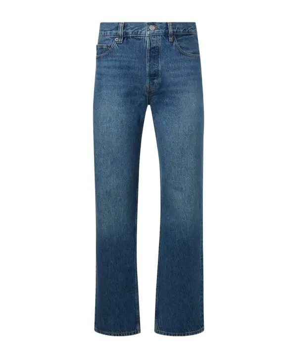 FRAME Relaxed Distressed Straight Jeans
