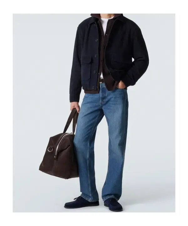 FRAME Relaxed Distressed Straight Jeans