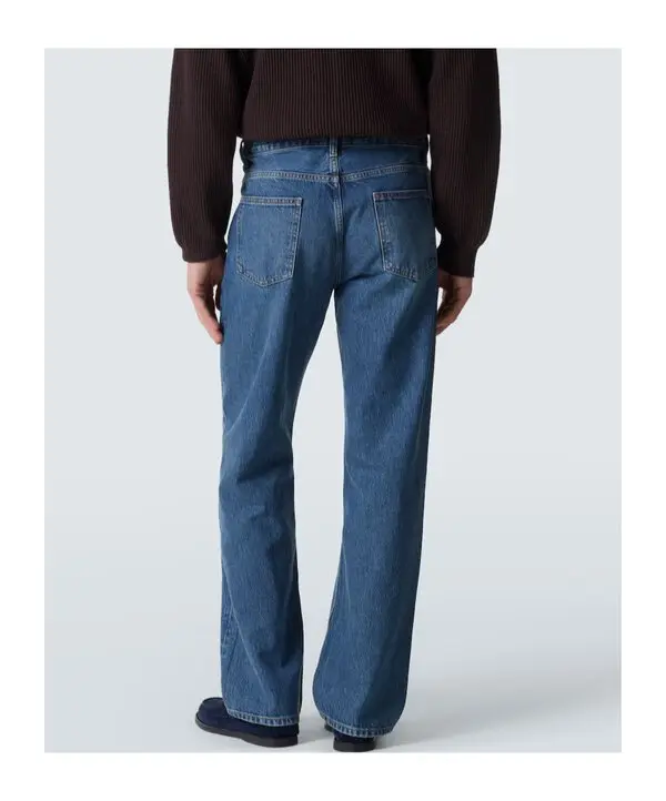 FRAME Relaxed Distressed Straight Jeans