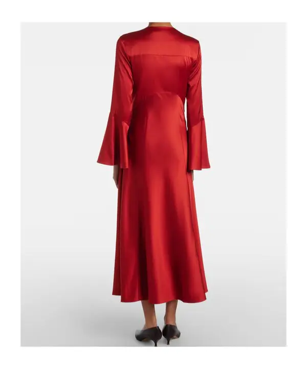 Veronica Beard Ezri Silk-blend Satin Midi Dress