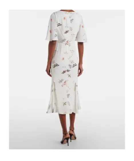 Erdem Printed Crêpe Midi Dress