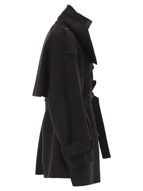 Sportmax Short Wool Trench Coat