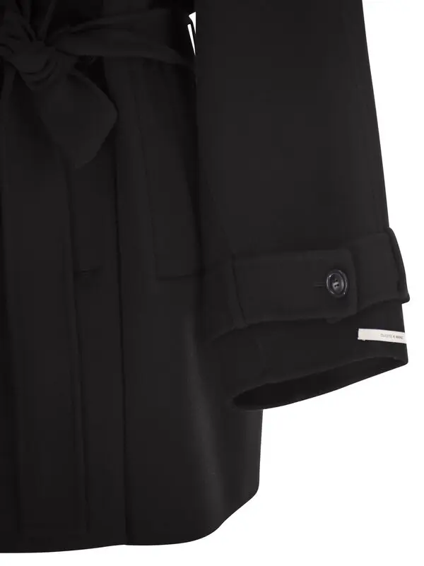 Sportmax Short Wool Trench Coat