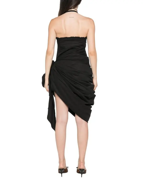 Chloé Silk Short Dress With Ruffle Detailing