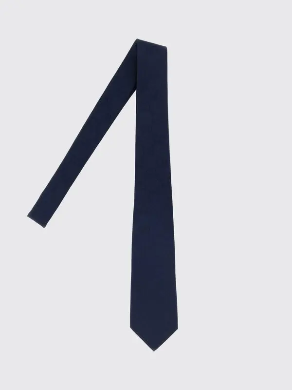 Gucci Silk Cotton Neck Tie - Blue