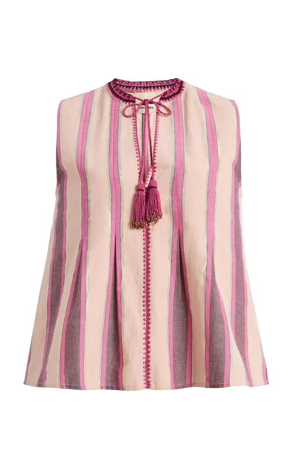 ILIO NEMA Tzimi Striped Cotton Top