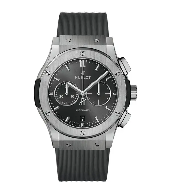 HUBLOT Classic Fusion Chronograph Titanium Watch - Black