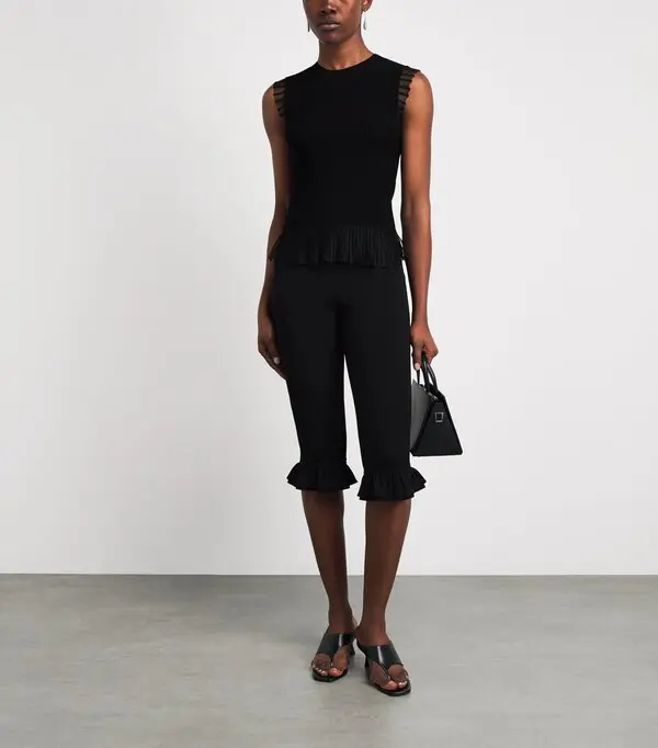 Claudie Pierlot Knit Ruffle Top