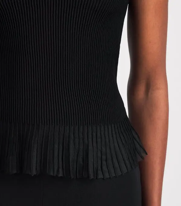 Claudie Pierlot Knit Ruffle Top