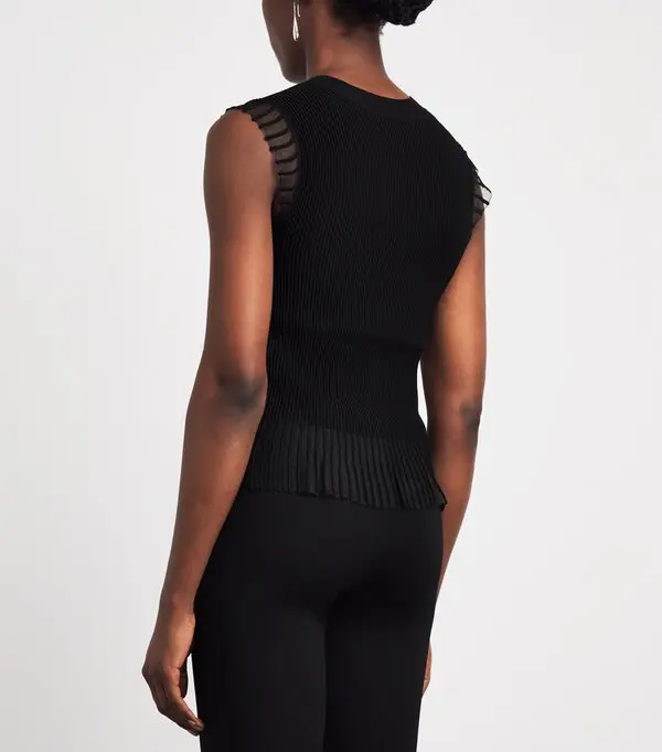 Claudie Pierlot Knit Ruffle Top