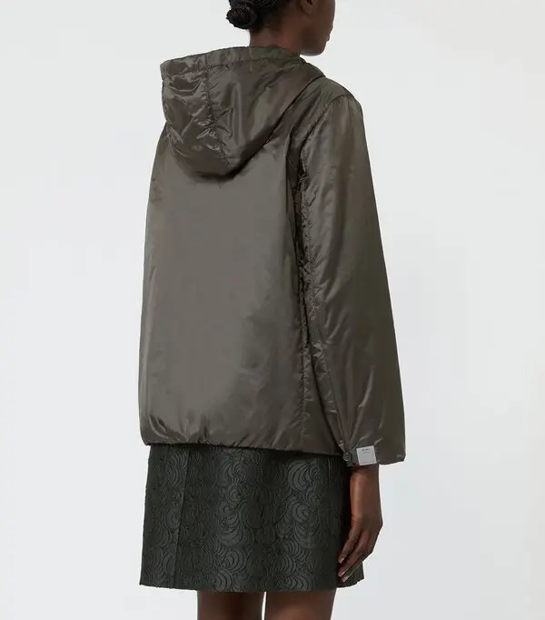 Max Mara Padded Hooded Jacket - Brown