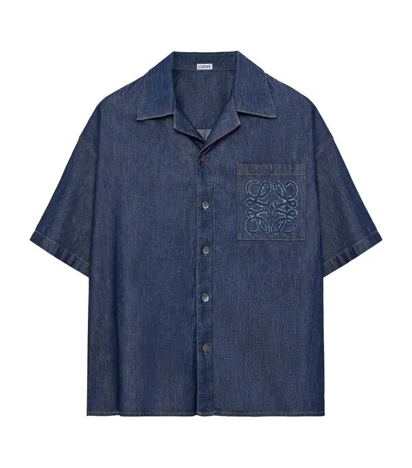 Loewe Chambray Short-sleeve Shirt