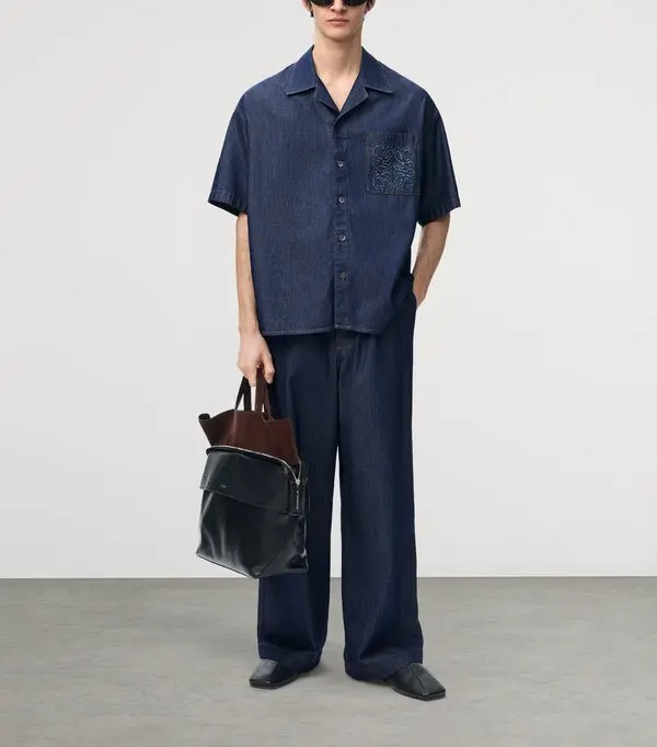 Loewe Chambray Short-sleeve Shirt