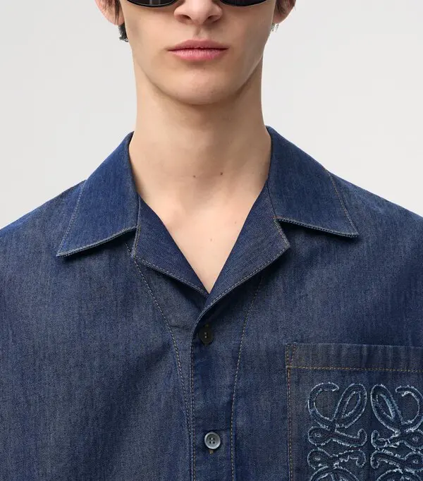 Loewe Chambray Short-sleeve Shirt