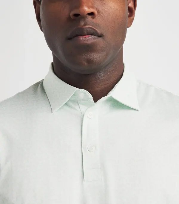 J. Lindeberg Bala Print Polo Shirt - Blue