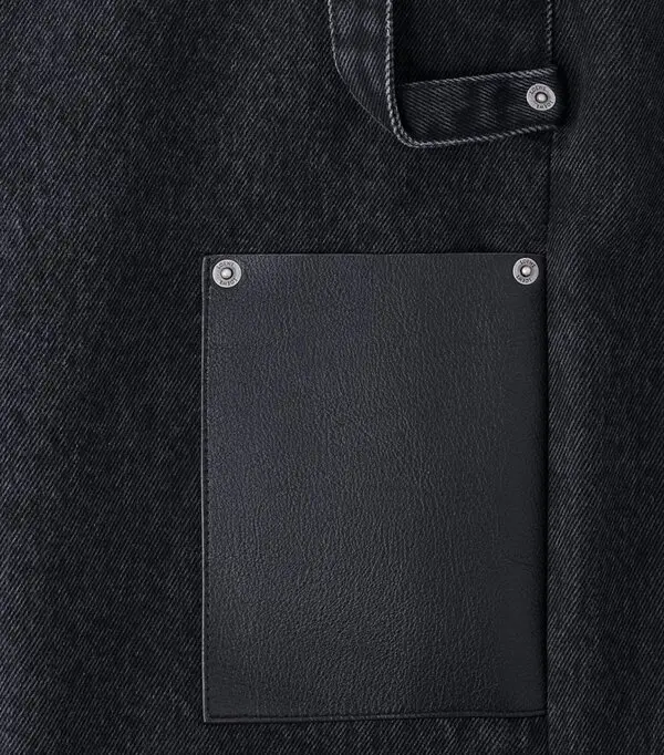 Loewe Straight Leg Jeans With Suede Trim