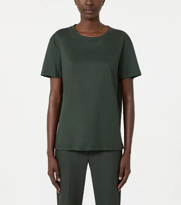 Max Mara Stretch-cotton T-shirt - Green