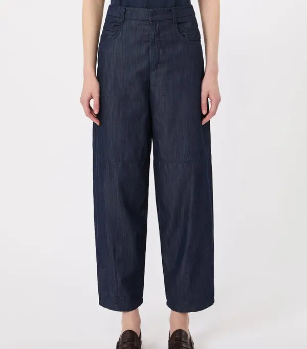 Max Mara Cropped Barrel Jeans
