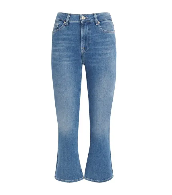 7 For All Mankind The Leggy Bootcut Crop Jeans