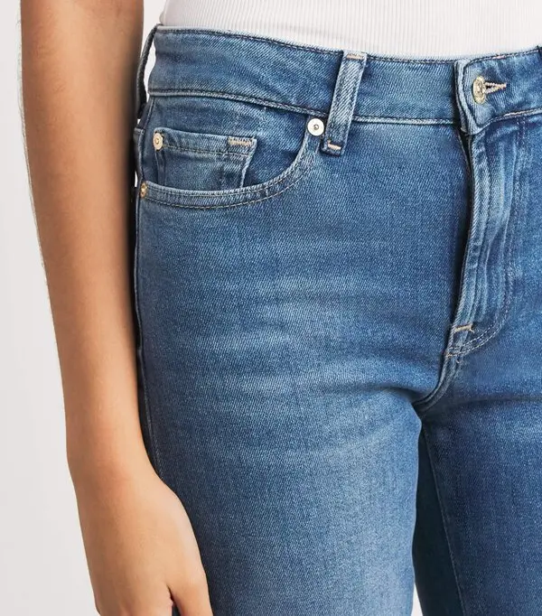 7 For All Mankind The Leggy Bootcut Crop Jeans