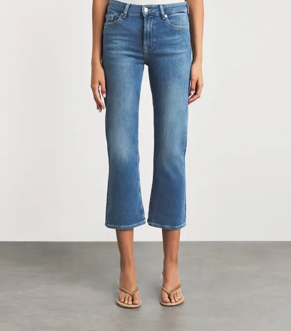 7 For All Mankind The Leggy Bootcut Crop Jeans