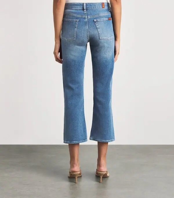7 For All Mankind The Leggy Bootcut Crop Jeans