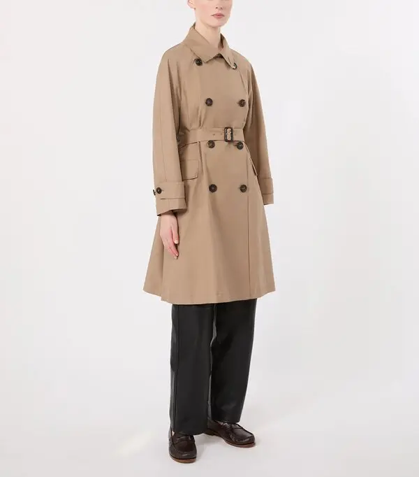 Max Mara Water-repellent Cropped Trench Coat - Beige