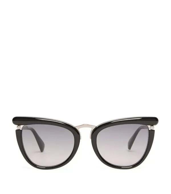 Max Mara Acetate Butterfly Sunglasses - Black