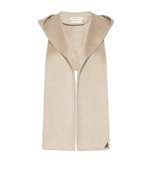 Max Mara Cashmere Hooded Scarf - Beige