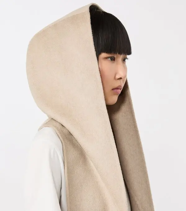 Max Mara Cashmere Hooded Scarf