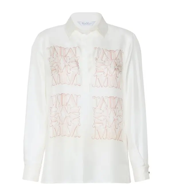 Max Mara Silk Monogram Shirt