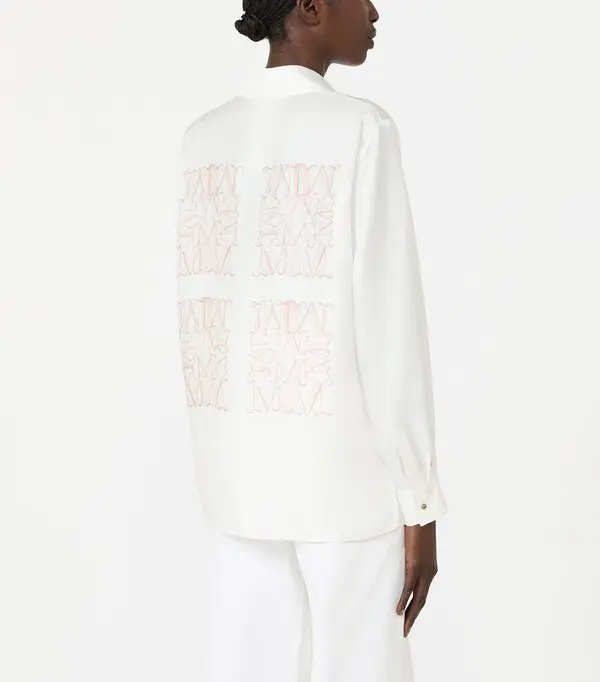 Max Mara Silk Monogram Shirt