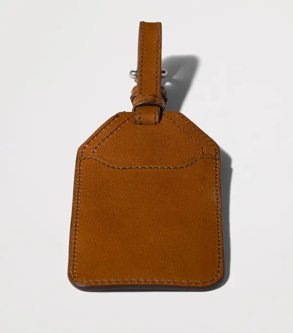 Miu Miu Leather Logo Tag Keyring