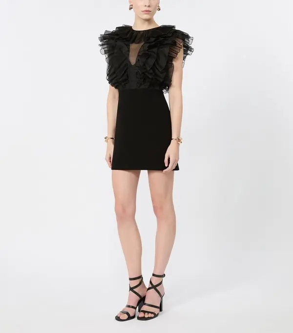 Max Mara Ruffled Mini Dress