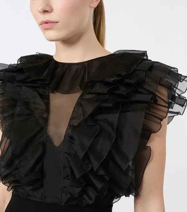 Max Mara Ruffled Mini Dress