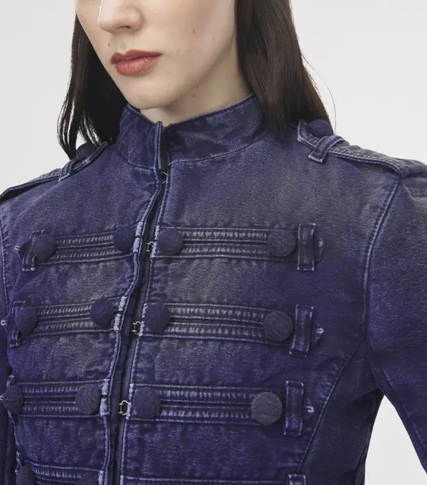 Alexander McQueen Military-inspired Denim Jacket