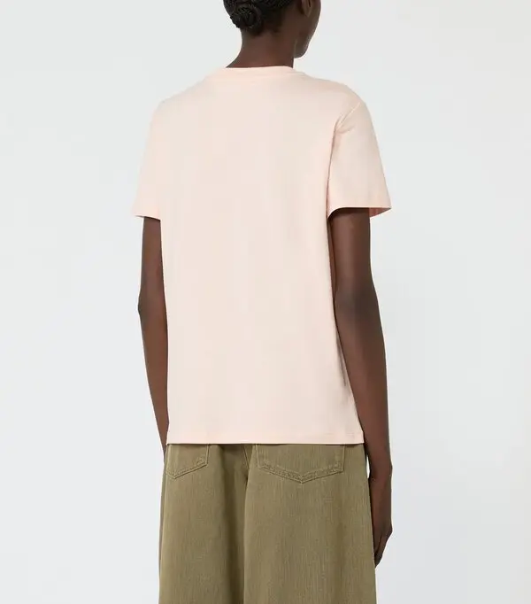 Max Mara Cotton Logo T-shirt - Pink
