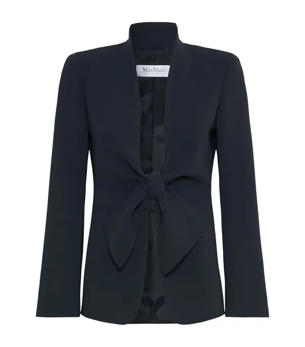 Max Mara Sash-tie Blazer - Navy
