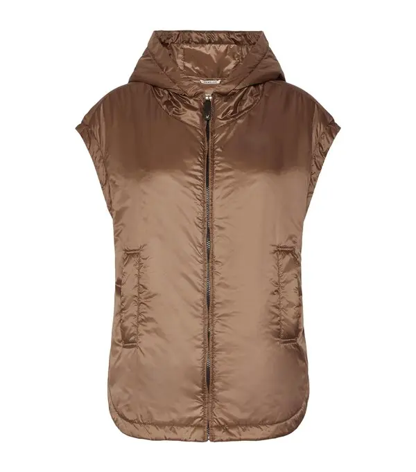 Max Mara Sleeveless Padded Jacket - Brown