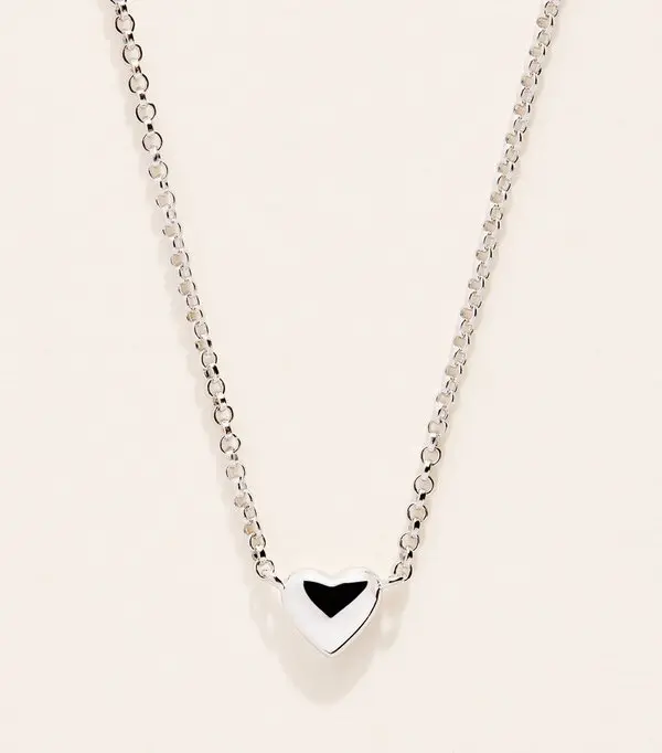 ASTRID & MIYU Sterling Heart Necklace - Silver